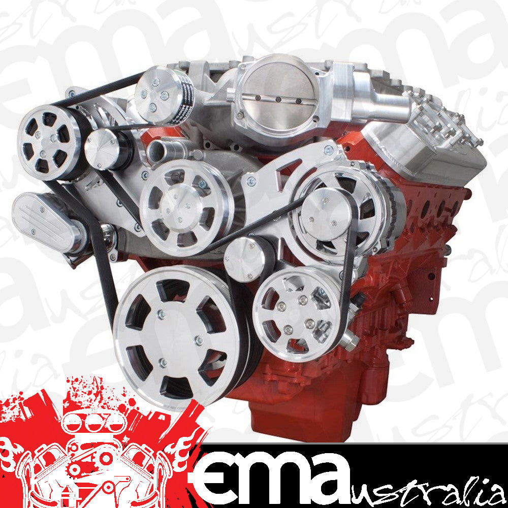 CVF Racing LSA LS9 GM LSA-WRAPTOR-AC Serpentine Pulley Conversion Kit ...