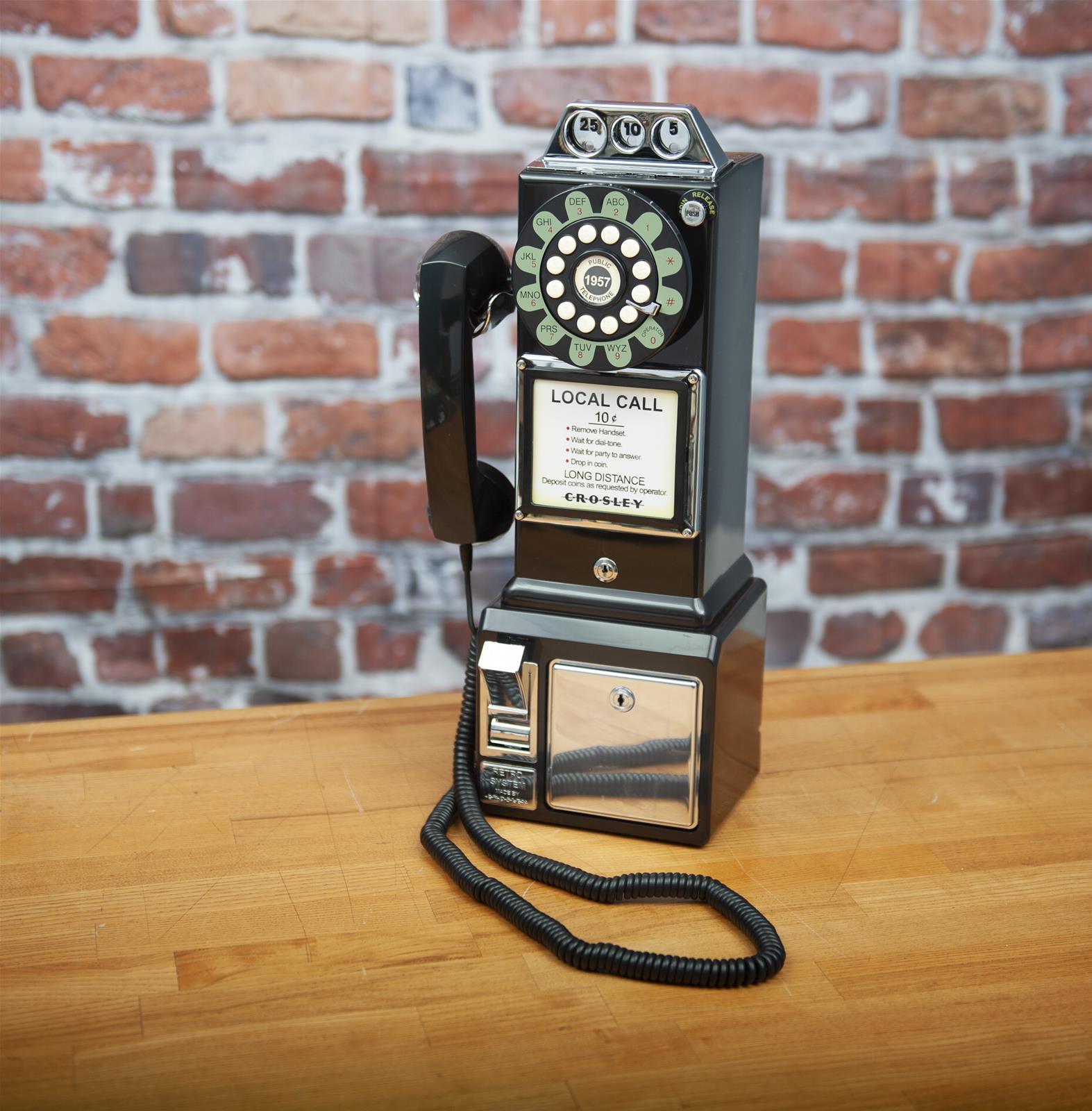 Crosley mmI-CR56-BK Replica Pay Phone 18.5" – Engine Master