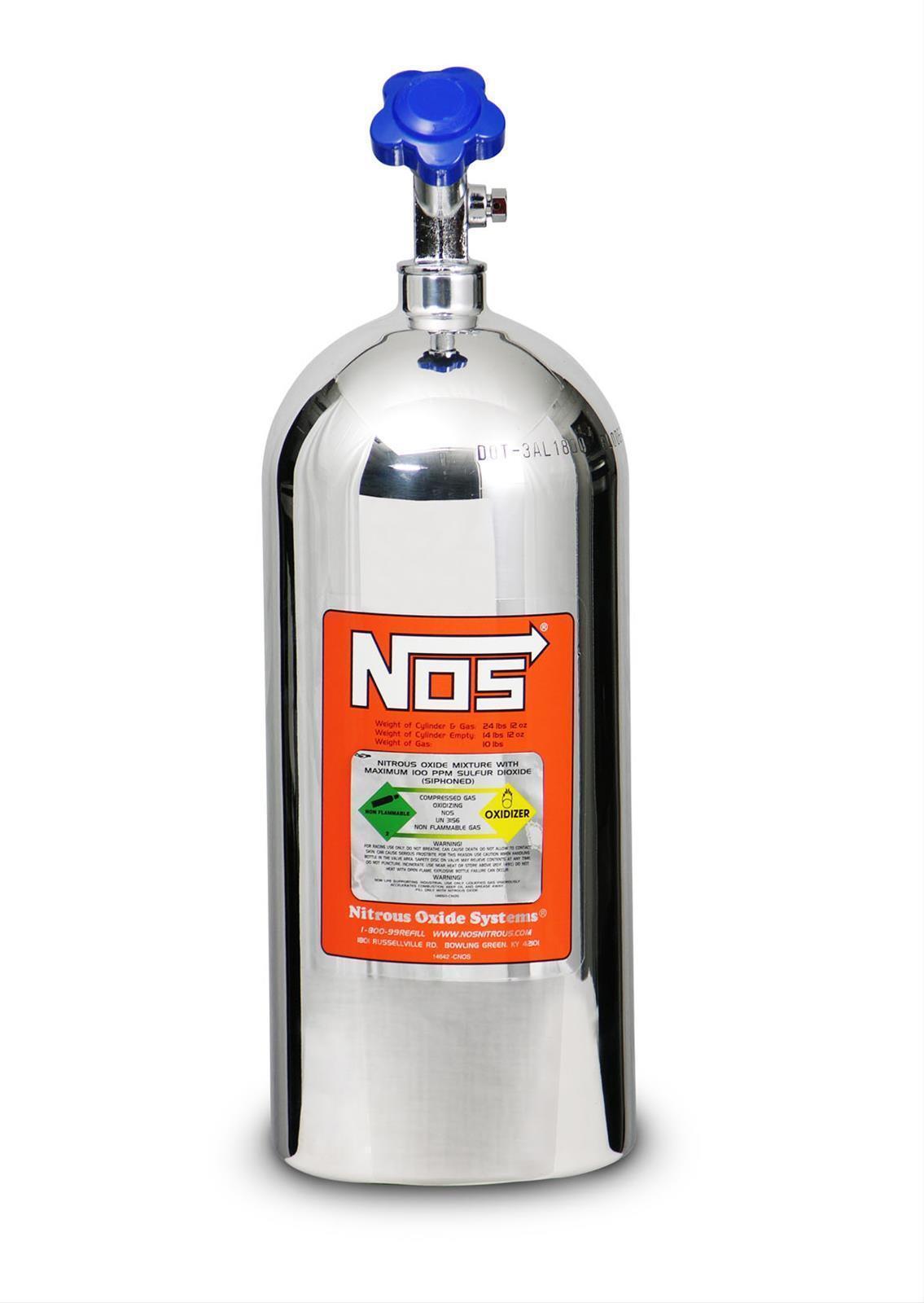 Nitrous Oxide (NOS) NOS14745-P NOS14745P Aluminium Polished 10lb Nitro ...