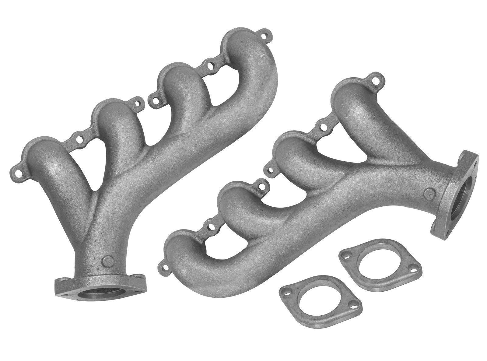 Proflow PFEEH8501 Exhaust Manifolds LS Natural Iron Raw Casting Chev H ...