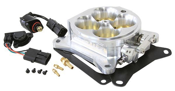 Aeroflow AF64-2250 4Bbl Throttle Body 1375Cfm Raw Finish 4150 / 4500 4 ...
