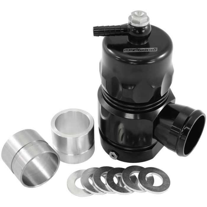 Aeroflow AF64-5049BLK Compact Blow Off Valve - Black Complete Kit with ...