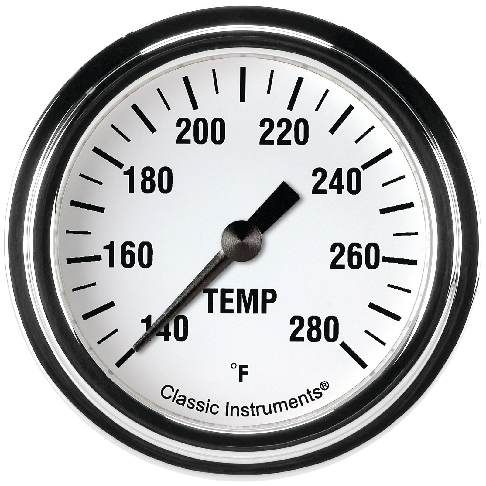 Classic Instruments WH326SLF-12 White Hot - Water Temp Gauge Full Swee ...