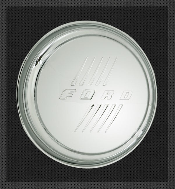 Wheel Vintiques WV2010 Stainless 1946 Ford Cap Smooth w/ Ford Logo ...