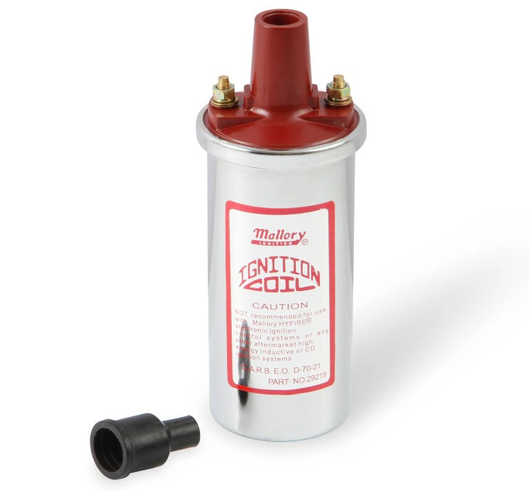 Mallory Ignition MA29219 Coil Chrome Red Top Unil / Mb Mallory – Engine ...