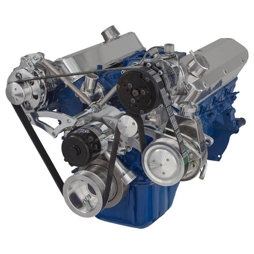 CVF 302-SERPENTINE-AC-EWP-55 Ford 289-302-351W Serpentine Kit Meziere ...