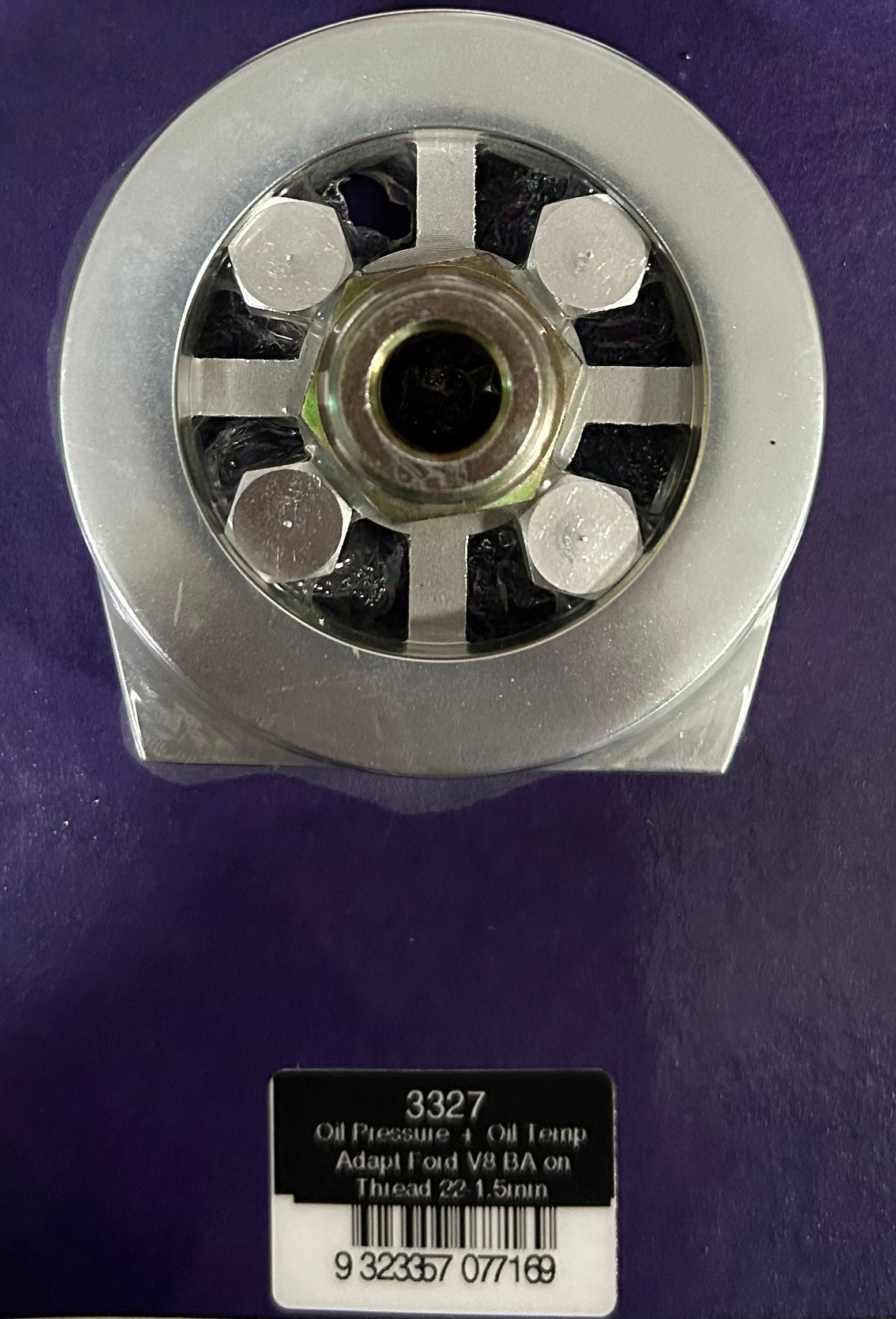 TFI-3327 Oil Pressure & Oil Temp Adapter 22-1.5mm Thread - Ford V8 BA ...