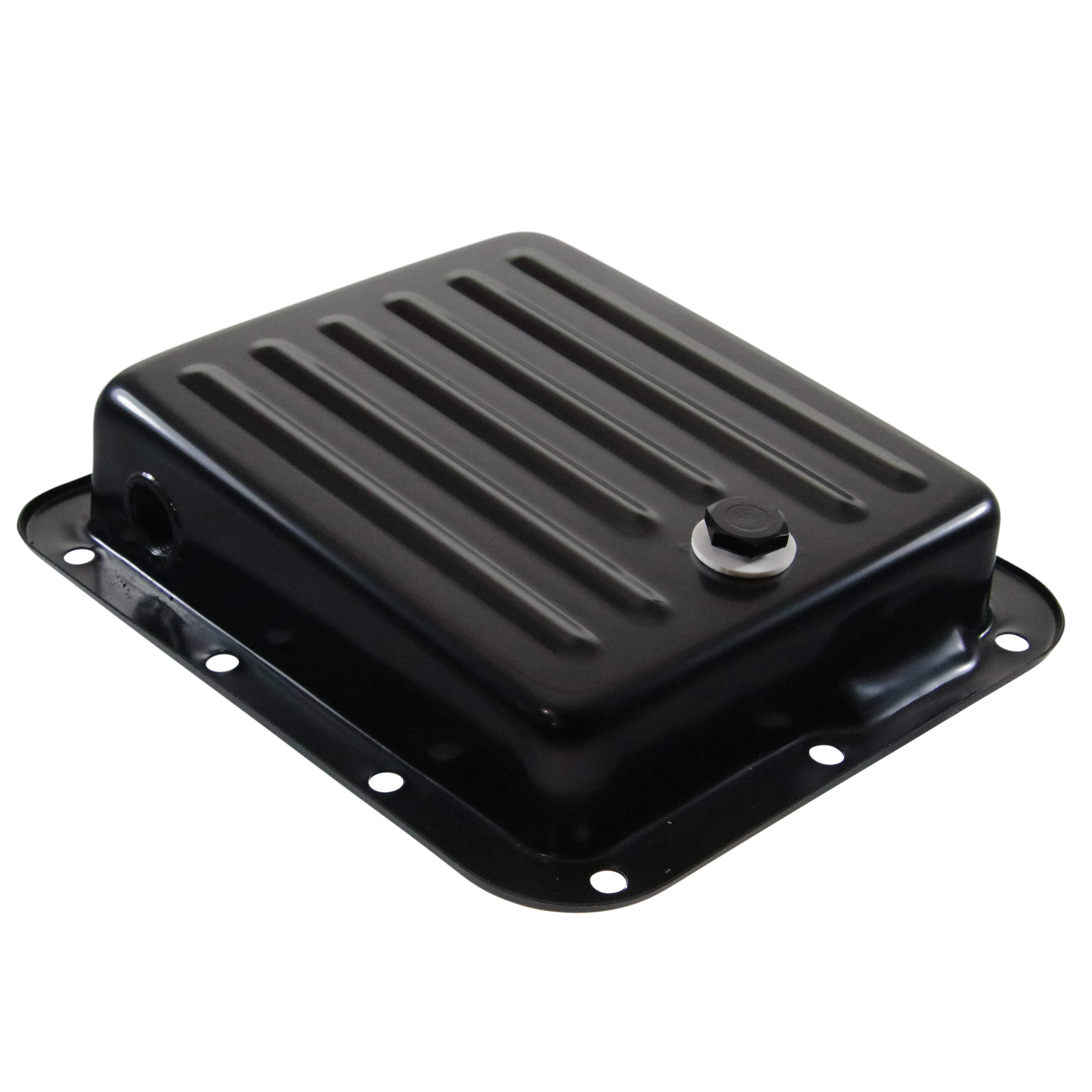 Transmission Pan Ford C4 OEM 2-3/8" Depth Black Steel Finned Pan Fill ...