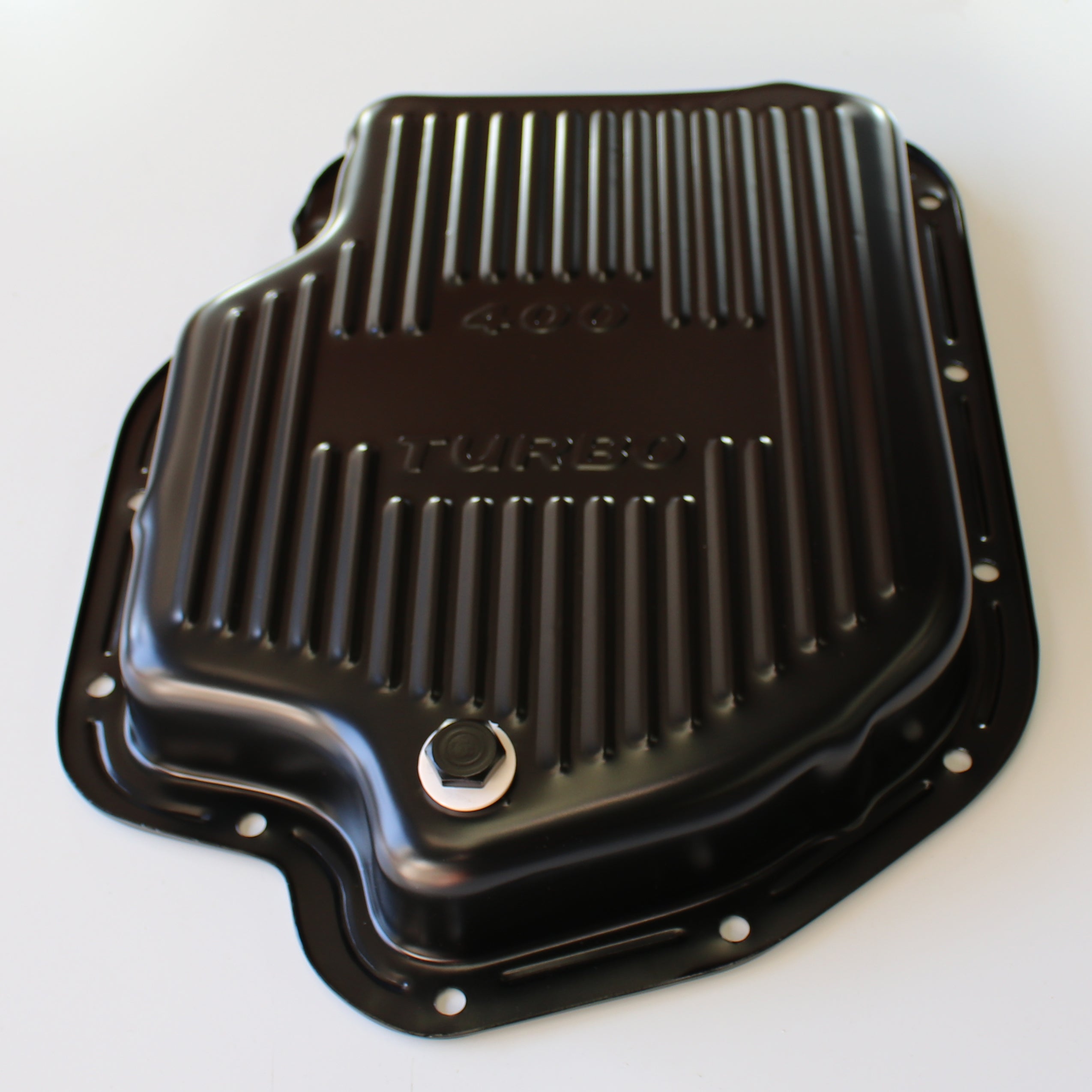 Transmission Pan GM Turbo 400 Finned Black Steel 2" Depth fit Holden ...