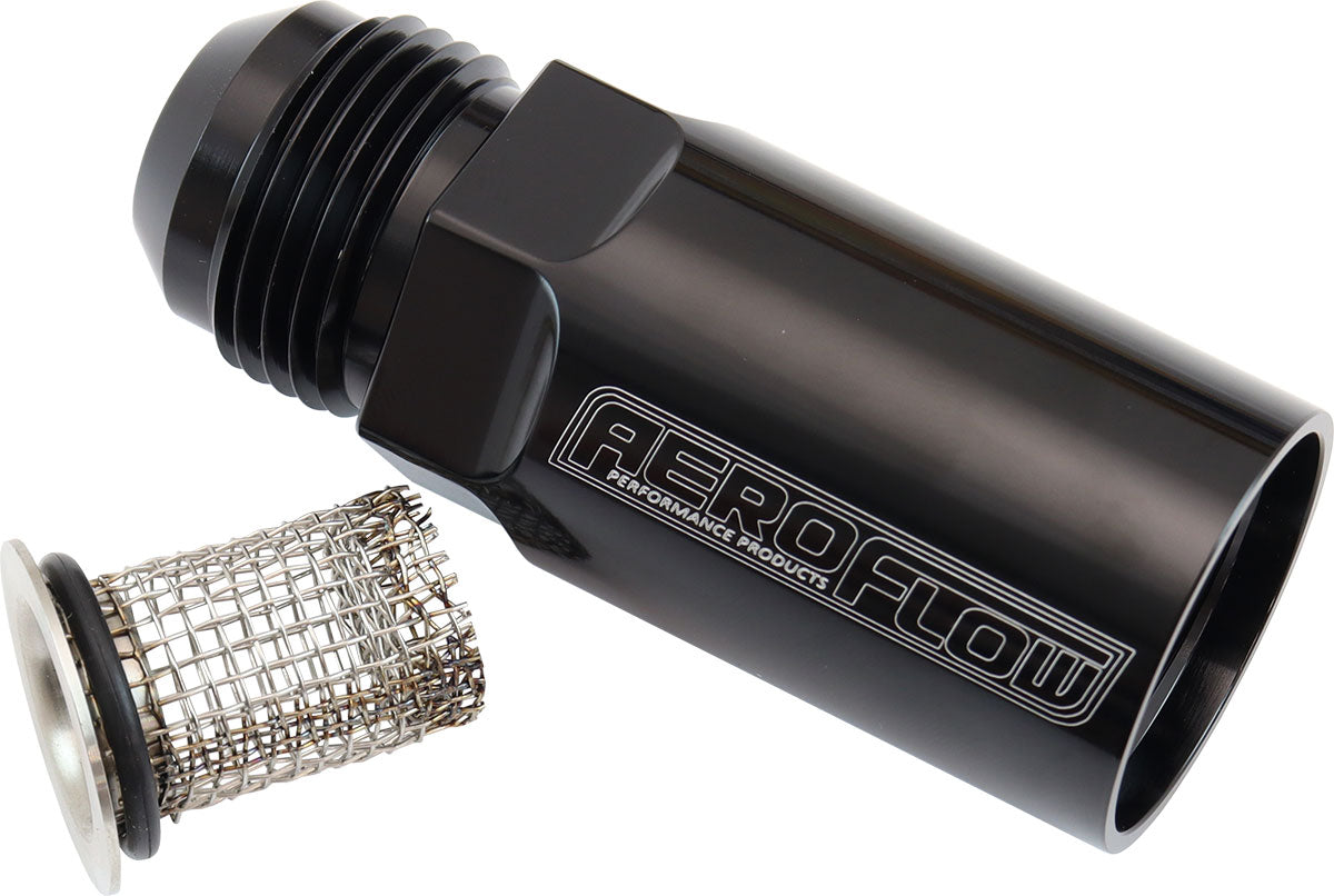 Aeroflow AF64-4099BLK Dry Sump Scavenge Oil Filter Straight -12AN Male ...