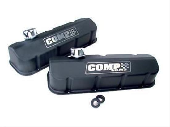 Comp Cams CO281 Big Block Chevy Black-Wrinkle Powder Coated Valve Cove ...