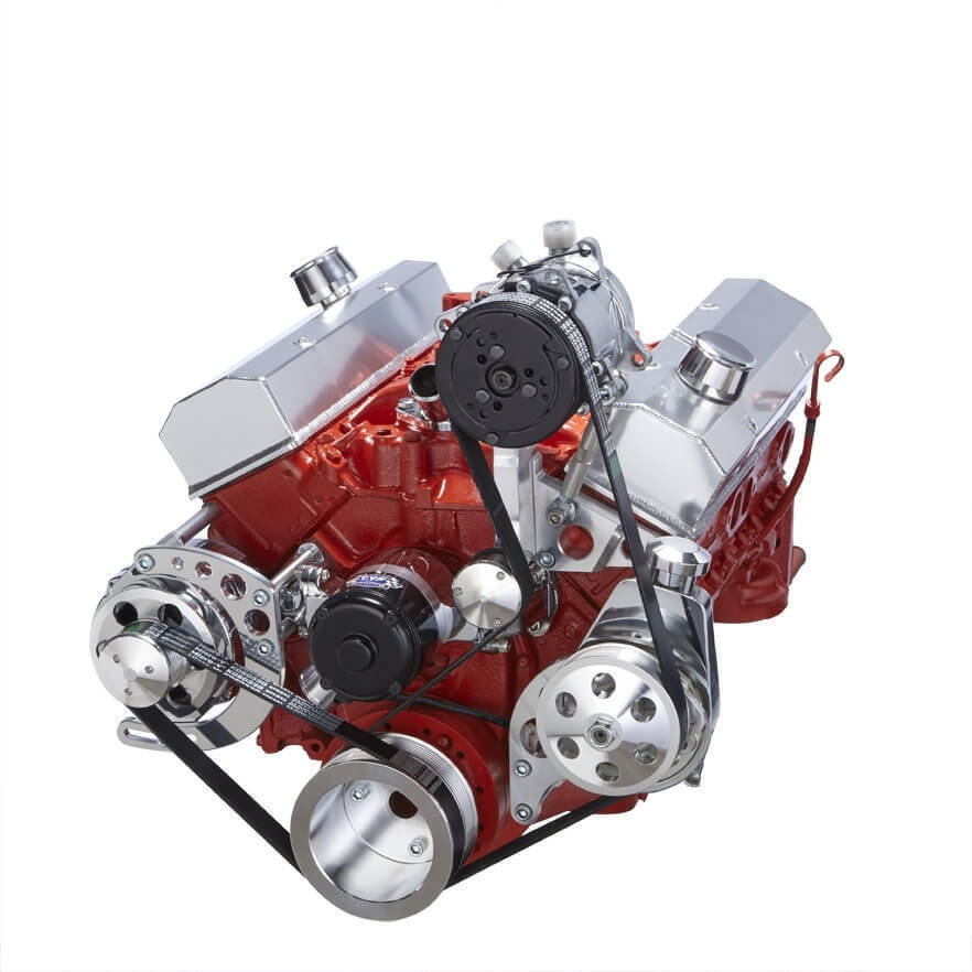 CVF 350-SERPENTINE-AC-C-EWP Chevy Small Block Serpentine Conversion ...