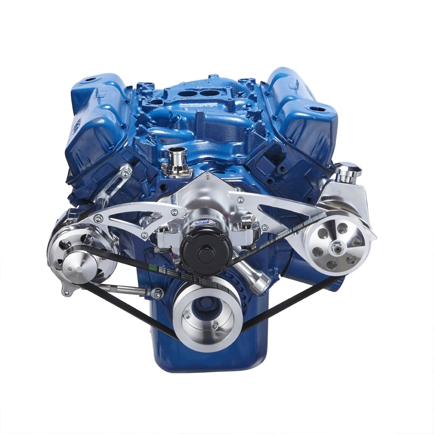 CVF 351C-SERPENTINE-PS-EWP-ALL Ford 351C Serpentine System - Power Ste ...