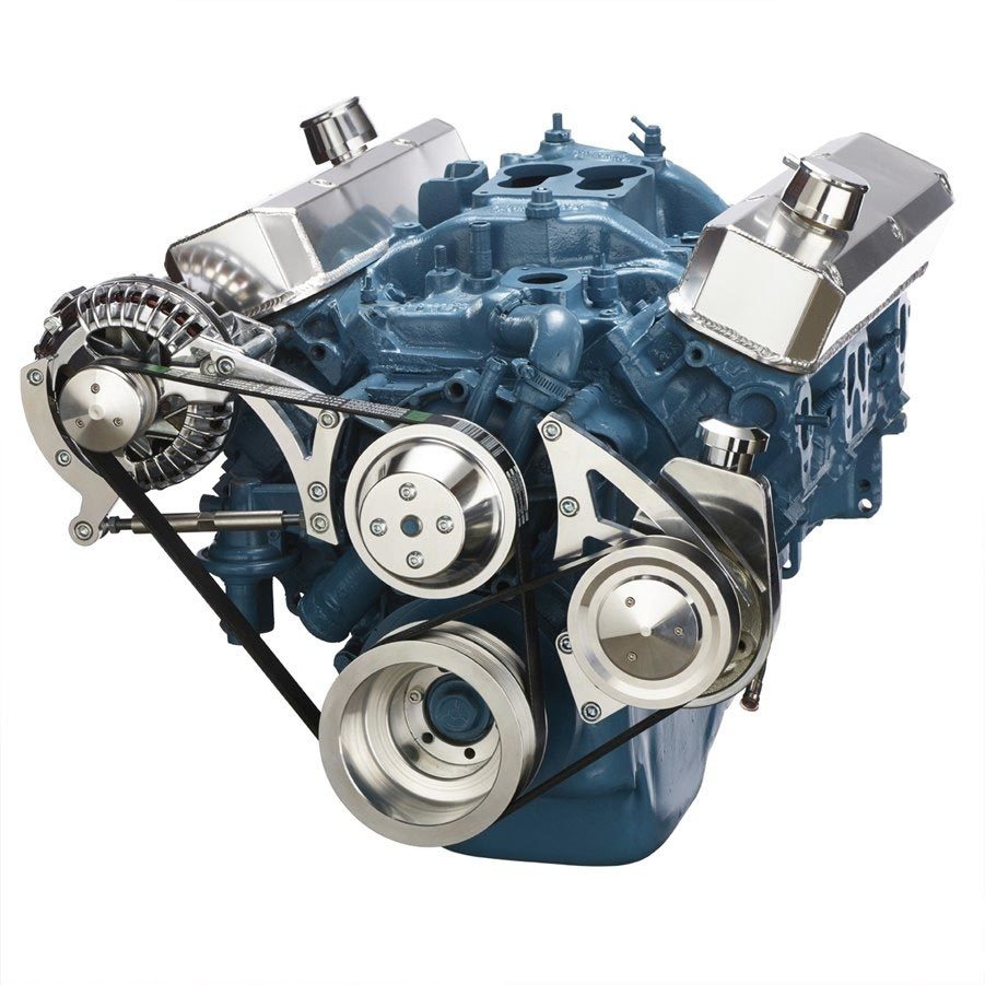 CVF 360-SERPENTINE-PS Small Block Chrysler Serpentine Conversion Power ...