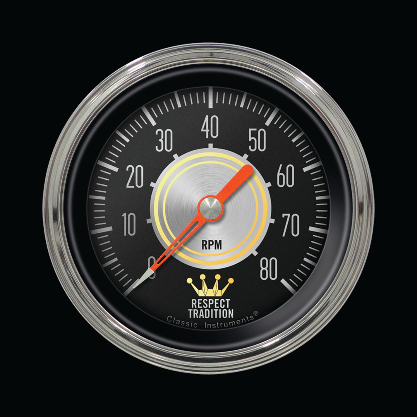Classic Instruments HH80SLC Hollywood Hot Rod - Tachometer 8K RPM 3-3 ...
