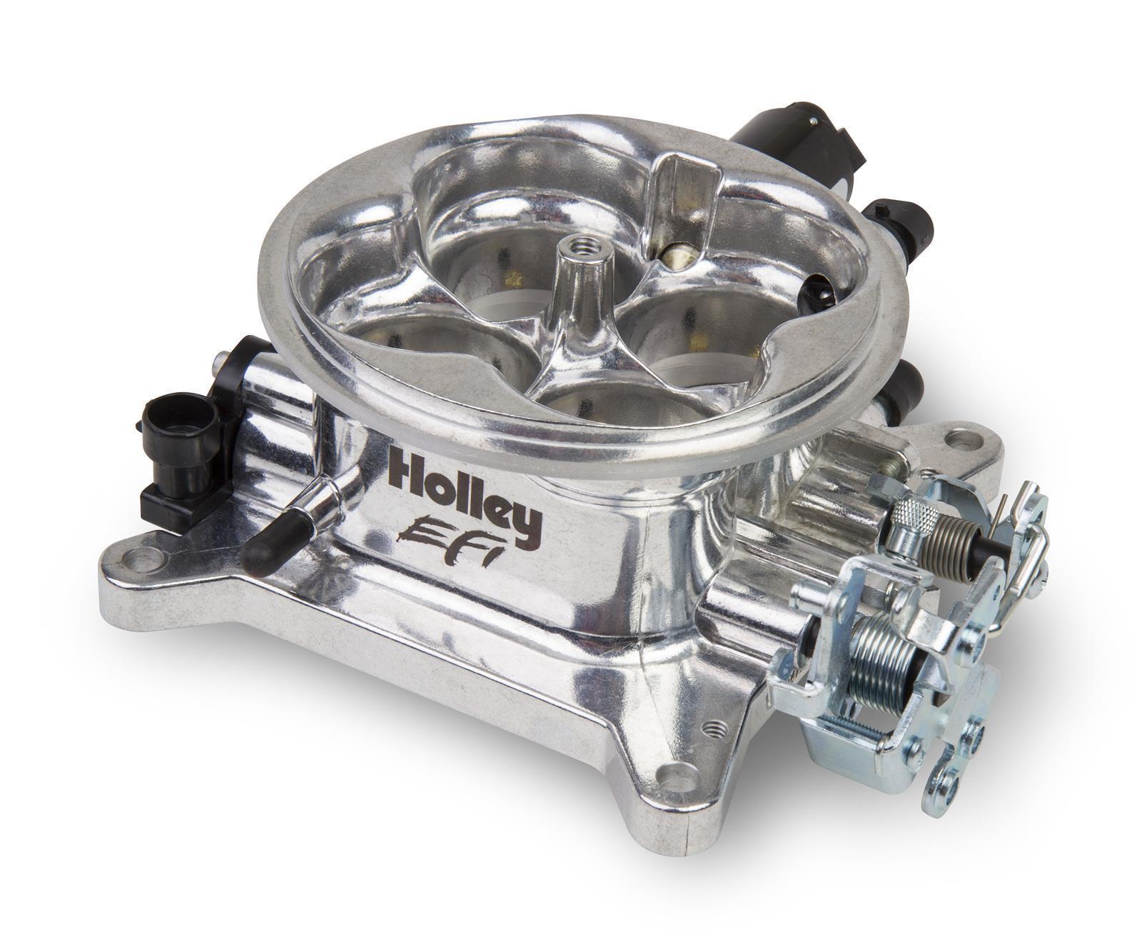 Holley HO112-588 1000CFM TBI Throttle Body Polished 4BBL 4150 Flange ...