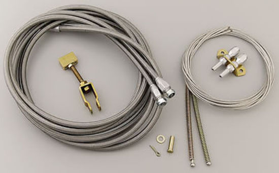 Lokar LK-EC-80FHT Universal Hand Brake Cables Stainless Steel Housing ...