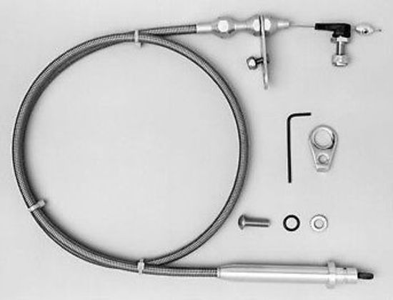 Lokar LK-KD-20C4HT Hi-Tech S/Steel Kickdown Cable Kit For Ford C4 Tran ...