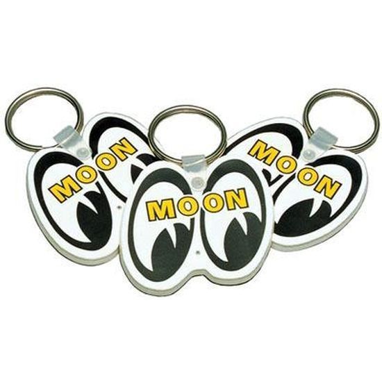 Mooneyes MNMKR010 Keychain White w/ Eye Shaped Logo – Engine Master