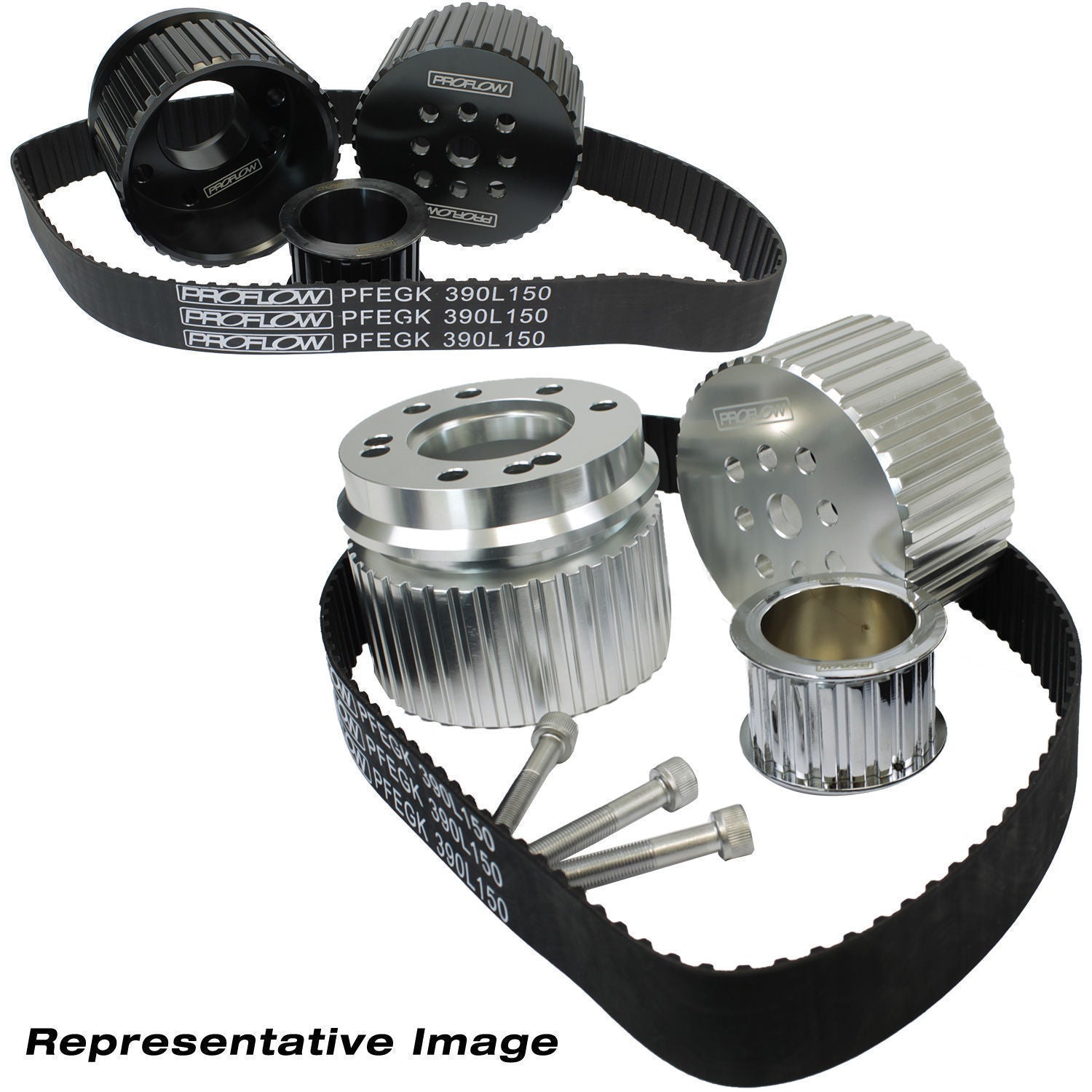 PROFLOW PFEGK0251BK GILMER DRIVE KIT SUIT CHEVROLET SB 327 350 SHORT P ...