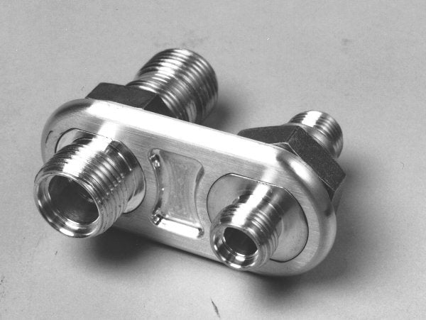 Vintage Air VA34215-VUQ A/C & Heater 4-Way Bulkhead (-6 & -10 Male O-R ...