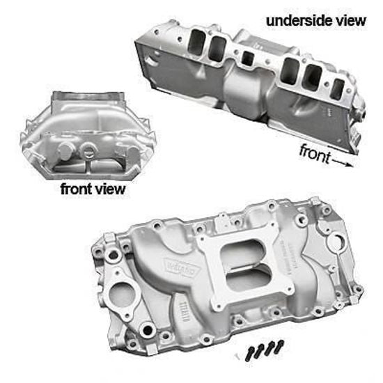 Weiand WM801809155 Stealth Intake Manifold Chev Big Block 396-454 Idle ...