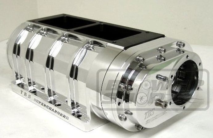 The Blower Shop B2631-CARBURETED Billet LS Cathedral Port 6-71 Superch ...