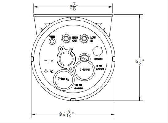 Fitech FIF40003 Fitech Go Efi Fuel Command Center Sump Kit w/ 340 L/Ph ...