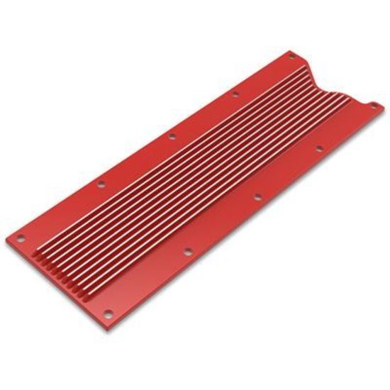 Valley Cover Finned Gm Ls1/Ls6 - Gloss Red Finish – Engine Master